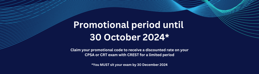 CREST certification testing with Pearson VUE